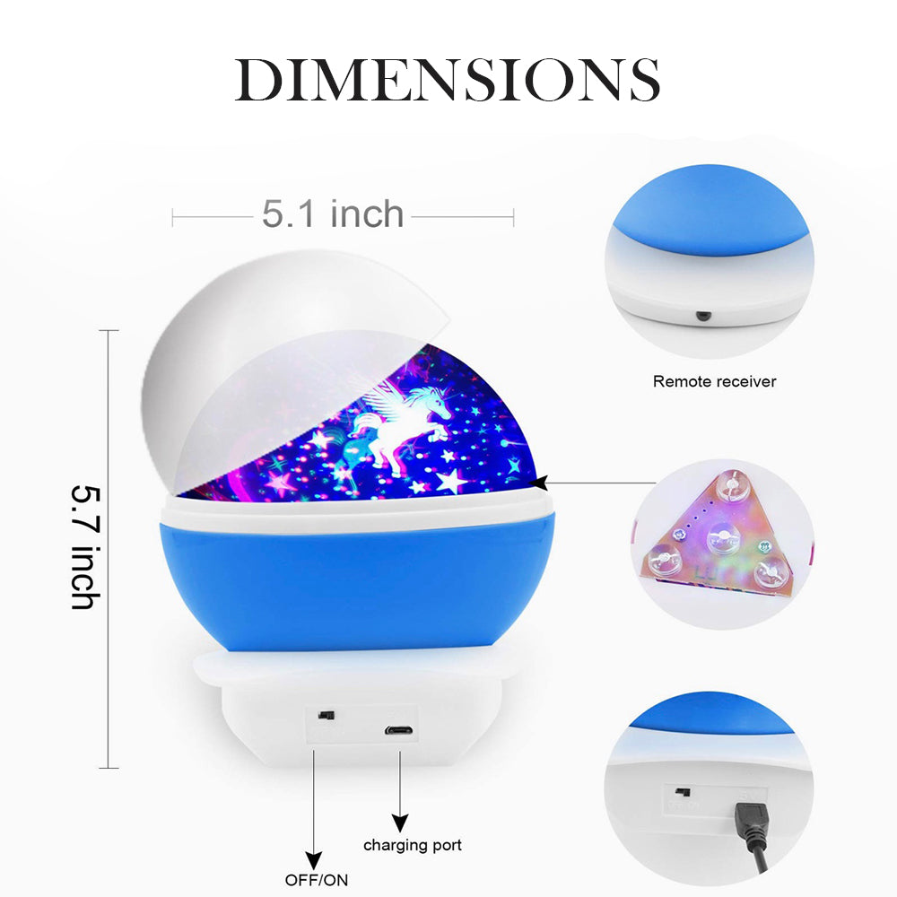 Unicorn Star Sky Night Light Projector – Mega Deal Warehouse