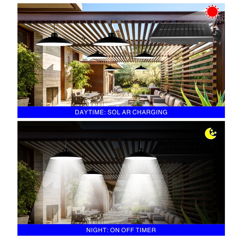 LED Remote Controlled Solar Powered Indoor and Outdoor Split Lamp ...