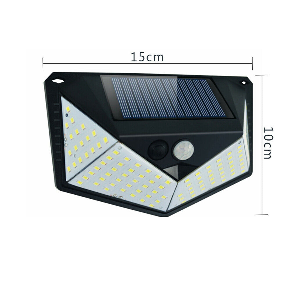 100 LED Solar Powered Outdoor Lights with Passive Infrared Motion Sens ...