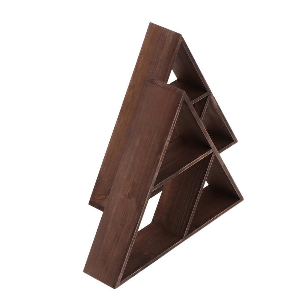 Wall Display Rack Triangular Storage Shelf Floating Bookshelf – Mega ...